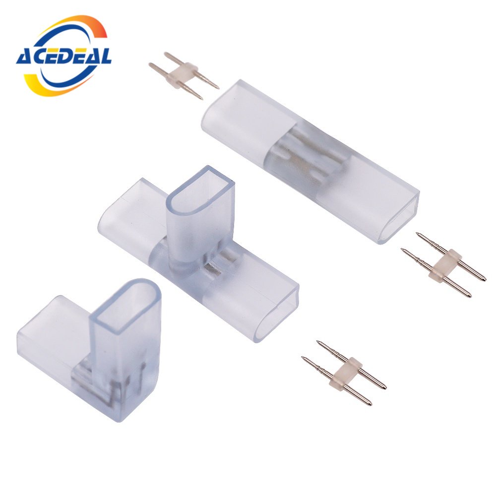 2 pin I L T Shape Corner Connector for 110V 220V 8x16MM Single Color ...