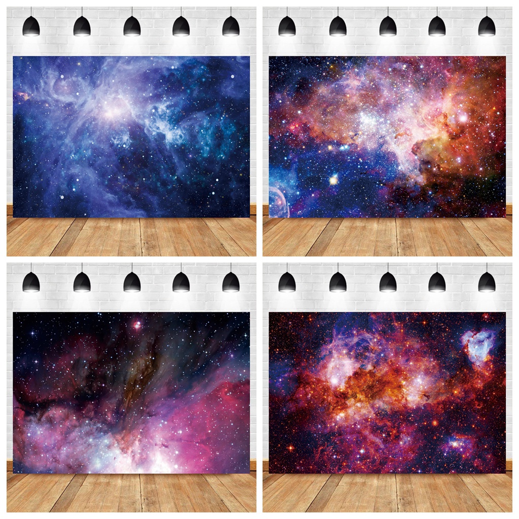 Sky Background Dreamy Universe Cosmic Galaxy Girl Artistic Portrait ...