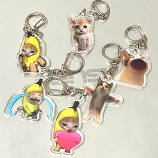 Steve Cute Crying Banana Cat Keychain | Shopee Philippines