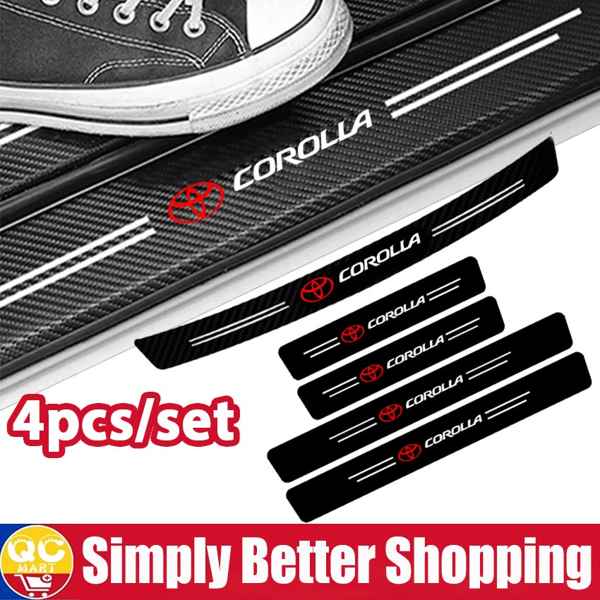 【Ship In 24H】 Toyota COROLLA Bumper Protector Car Door Sill Strip ...