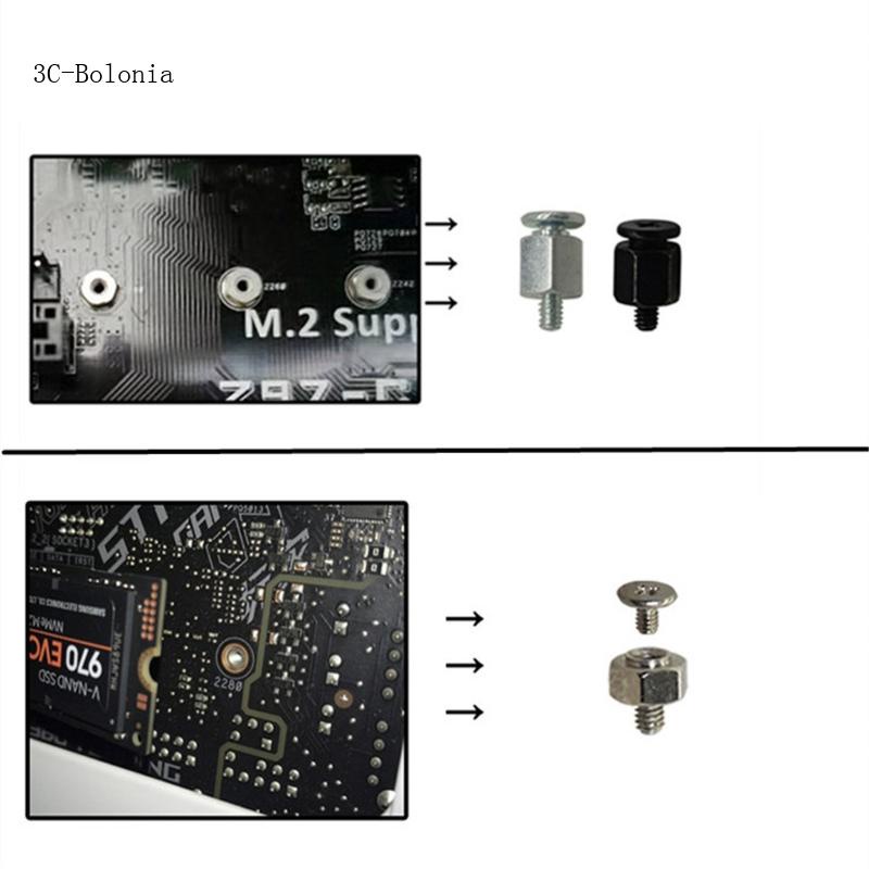 【PC】 PCIe NVMe for M 2 Standoffs Mounting Screws Screwdriver Kit for ...