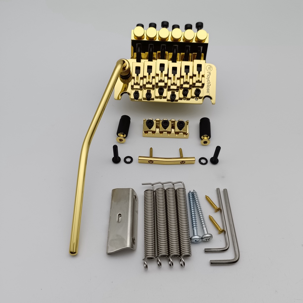Original Gold Floyd Rose Tremolo Bridge Double Locking System Bridge ...