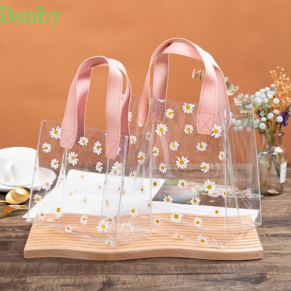 DANBY Transparent Daisy Handbags Sweet Casual Teens Book Bags Lipstick ...