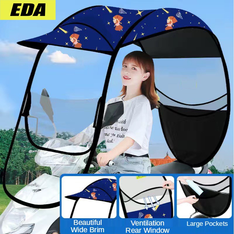 Ebike Canopy Electric Car Canopy Umbrella Motorcycle Awning Waterproof ...