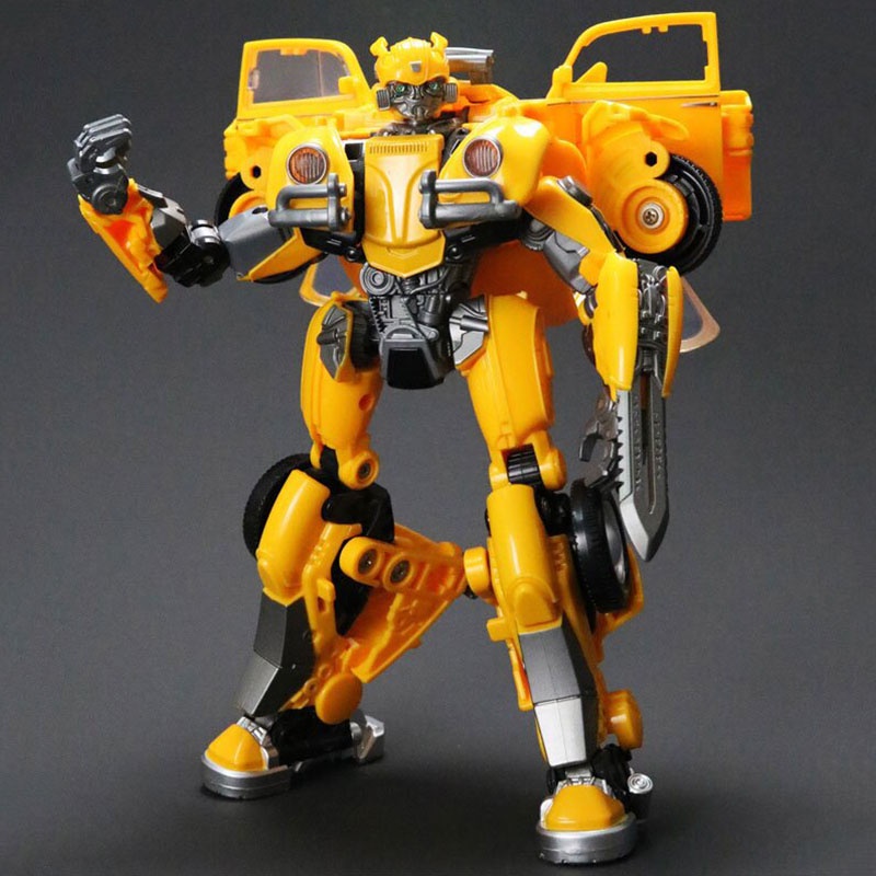 21cm Bumblebee Robot Figure Toys The Last Knight Alloy Robot Beetle Car ...