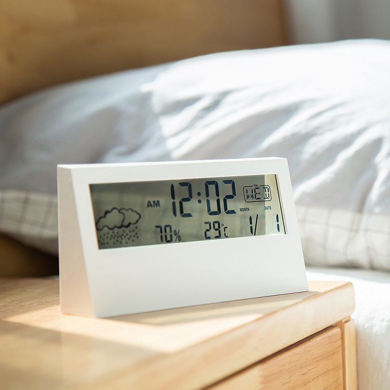 Spot Japanese Muji Student Multifunctional Electronic Clock Digital ...