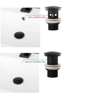 LANHUA Sink Drain Waste Stopper, Slotted Unslotted Waste Button Basin ...