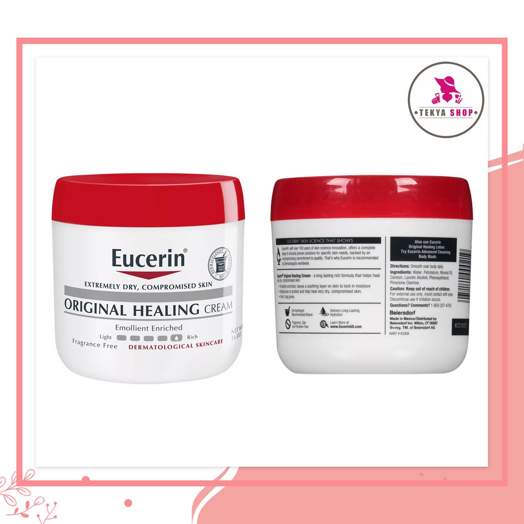 Eucerin Original Healing Cream, 4 oz & 16 oz | Shopee Philippines