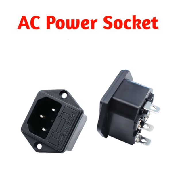 5pcs AC Socket 3 PIN AC Power Panel Socket AC Power Socket Receptacle ...