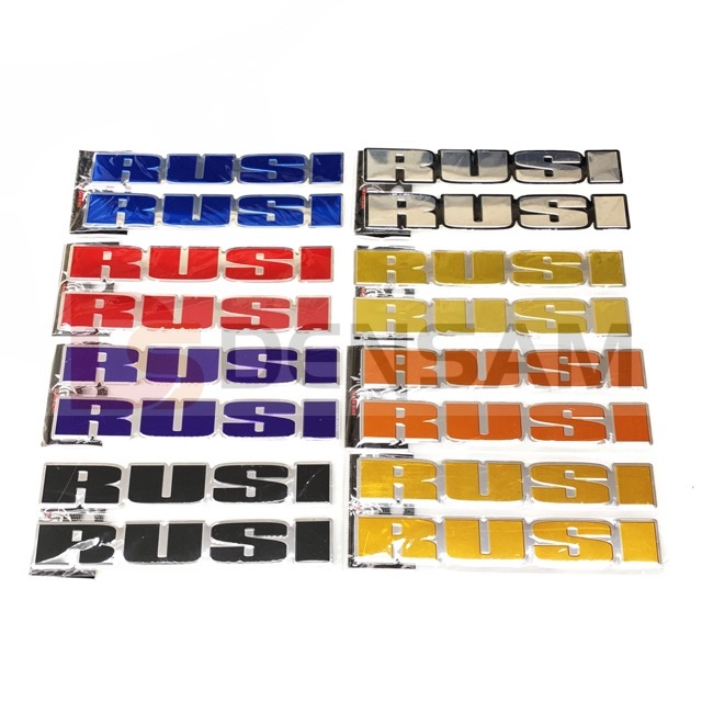 Motorcycle 2pcs Rusi Emblem Sticker | Shopee Philippines