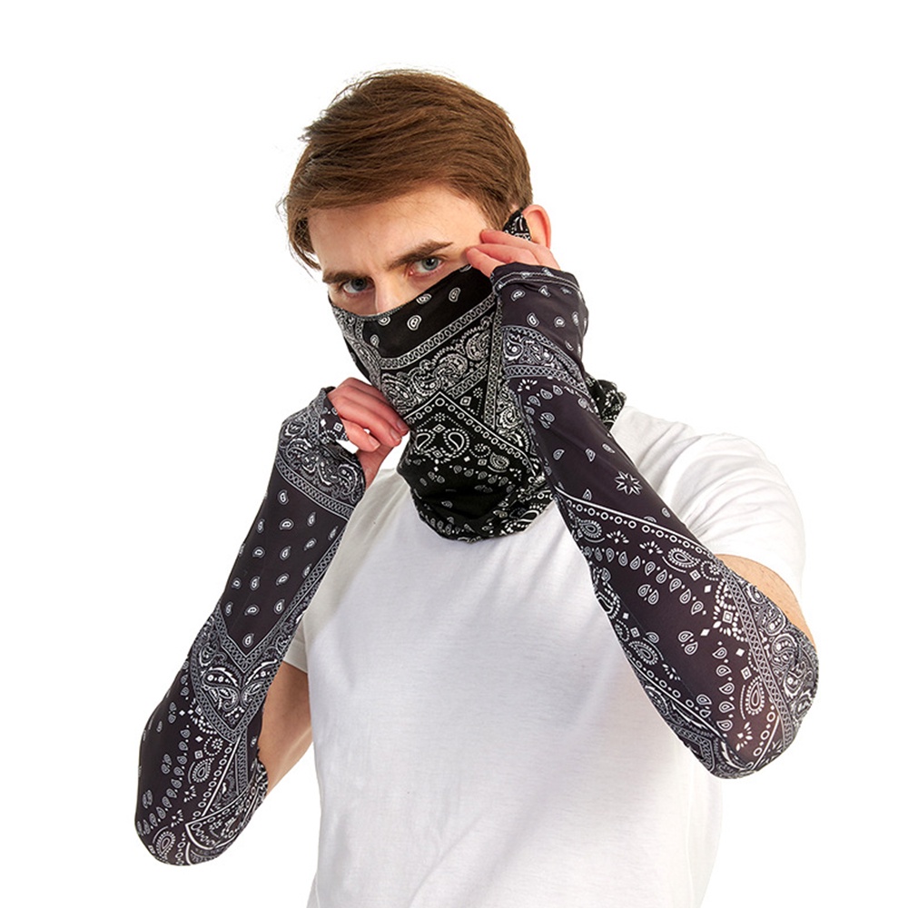 Ice silk Anti Dust UV Bandana Head Scarf Face Motorcycle Bicycle ...