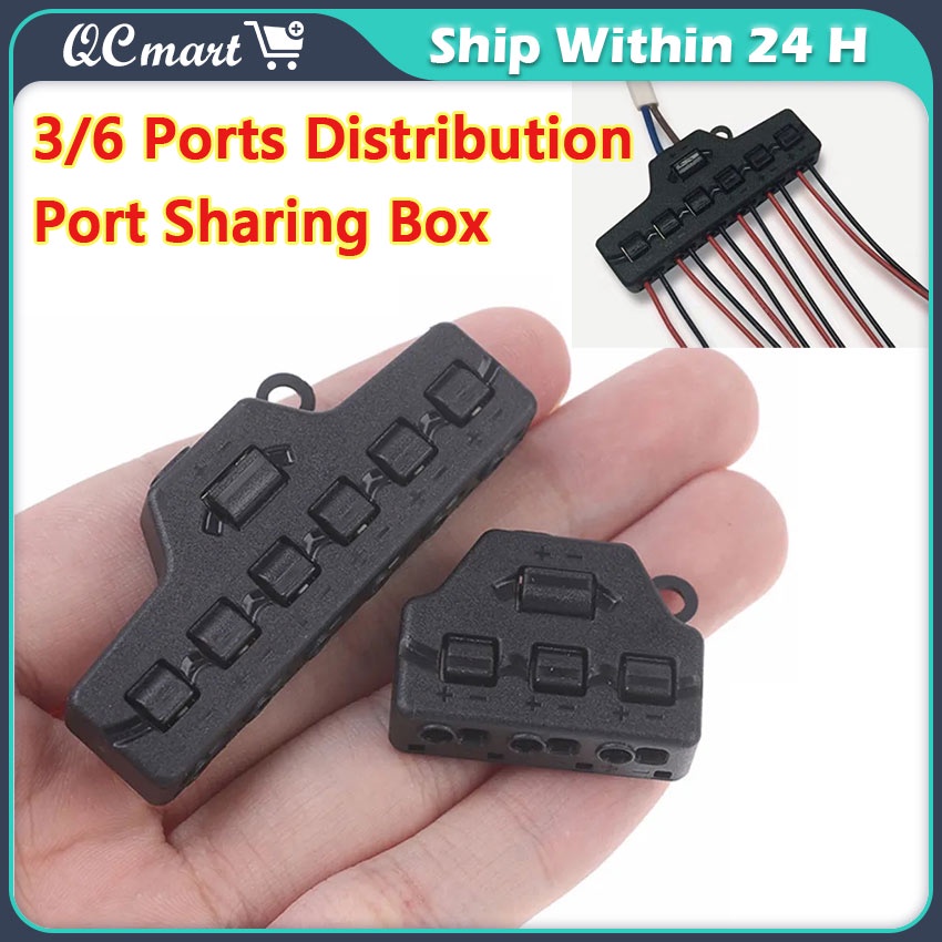 【Ship In 24H】 Quick Splitter 3/6 Ports Push-In Fast Quick Wire ...