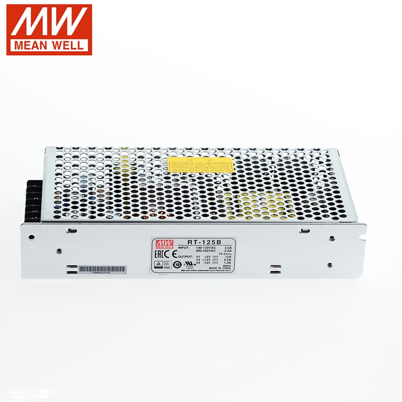 Original MEAN WELL RT-125B 132W AC/DC Triple Output Switching Power ...
