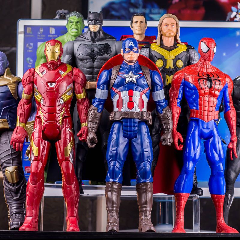 Avengers Large Size Figure Toy Iron Man Spiderman Captain America Venom ...