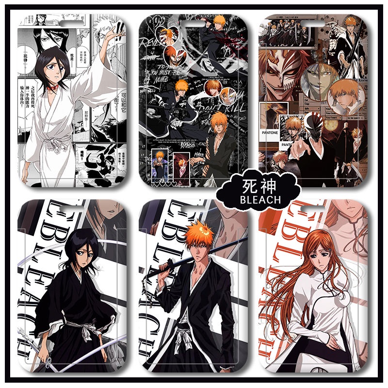 Anime Cartoon BLEACH DIY Student Campus Card Bus Card Meal Card Holder ...