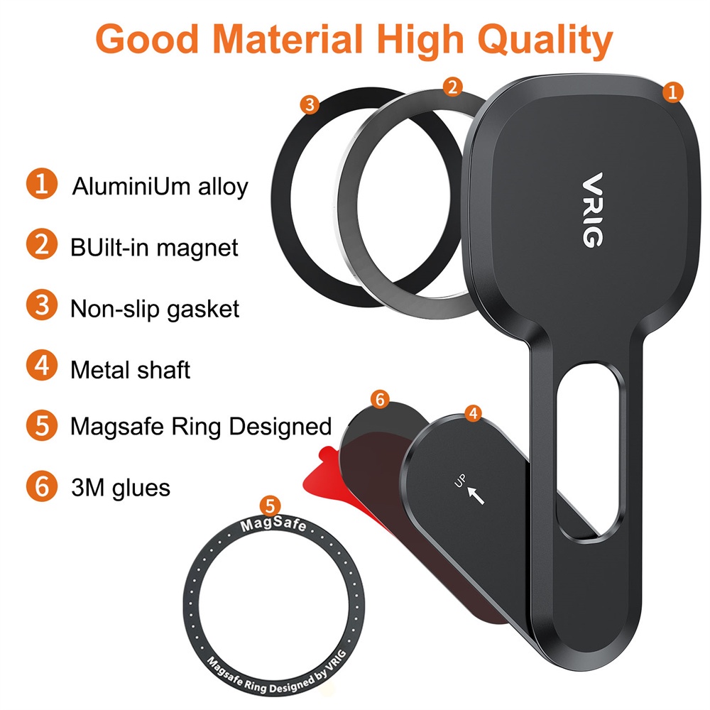 VRIG MG-10 Universal Magnetic Laptop Phone Holder Phone Stand Side ...