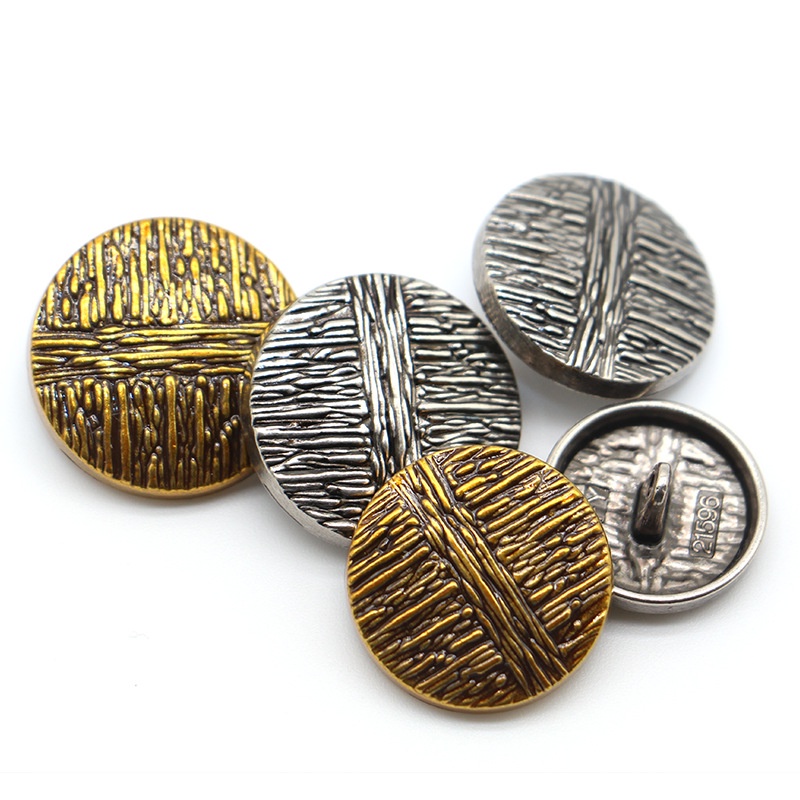 10 Pieces Vintage Round Metal Coat Buttons Fashionable Versatile Suit ...