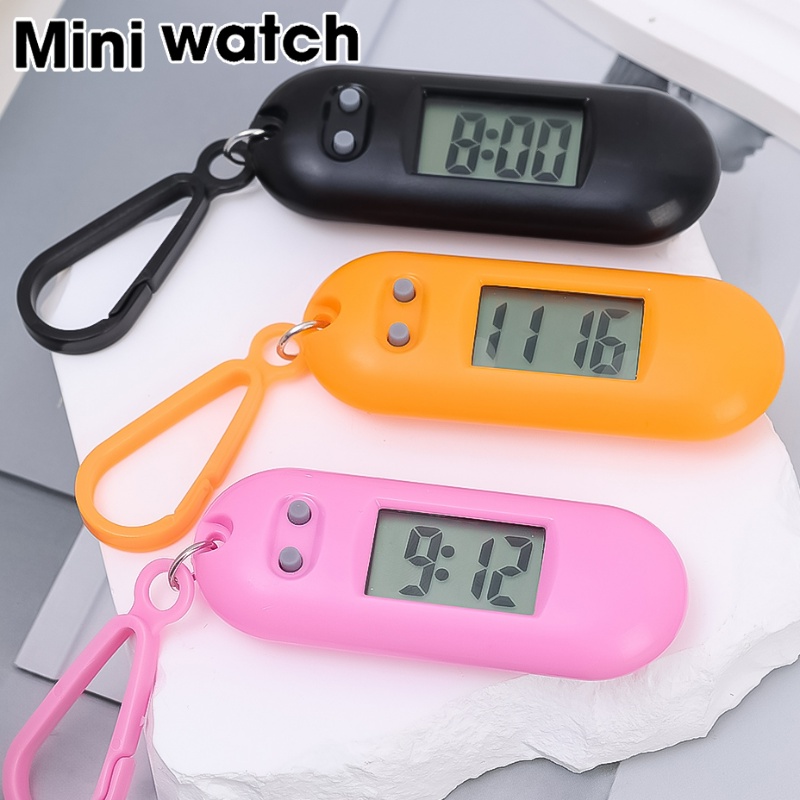 Pure Color Portable Mini LCD Digital Clock / Quiet Test Pocket Watch ...