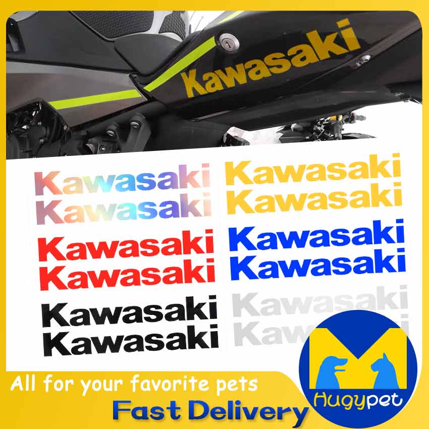 Motorcycle Sticker Waterproof Reflective Pull Flower For Kawasaki ...