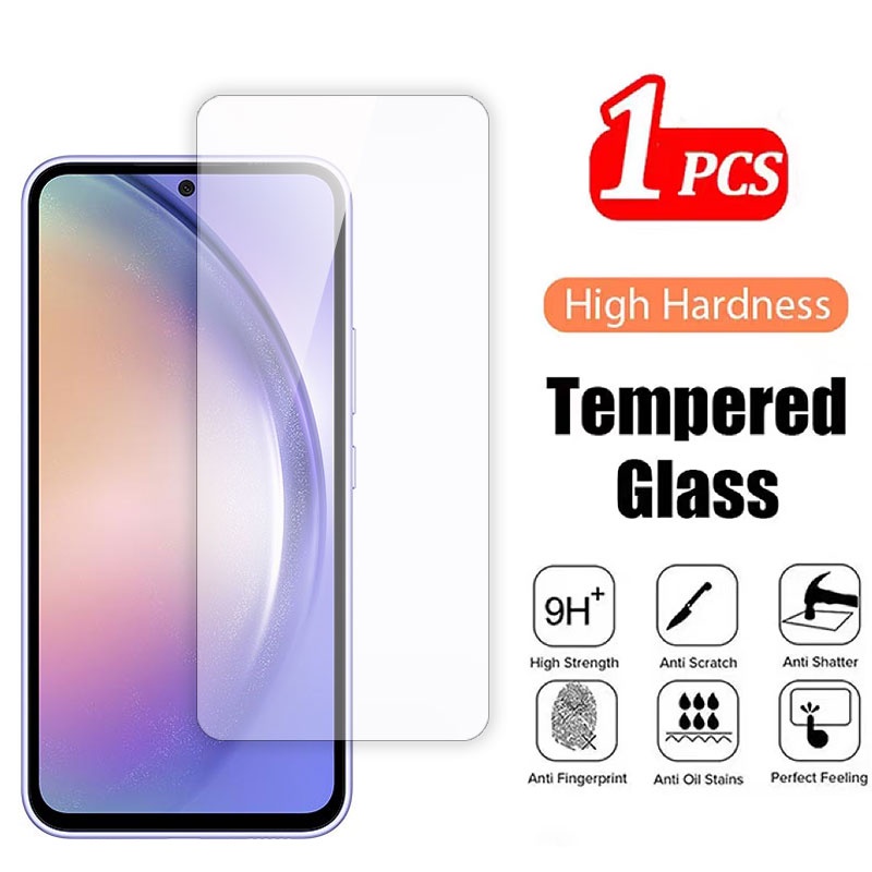 Tempered Glass For Samsung ss Galaxy A56 A36 A26 A16 A06 A06s A55 A35 S24 S23 S21 S20 FE A05 ...