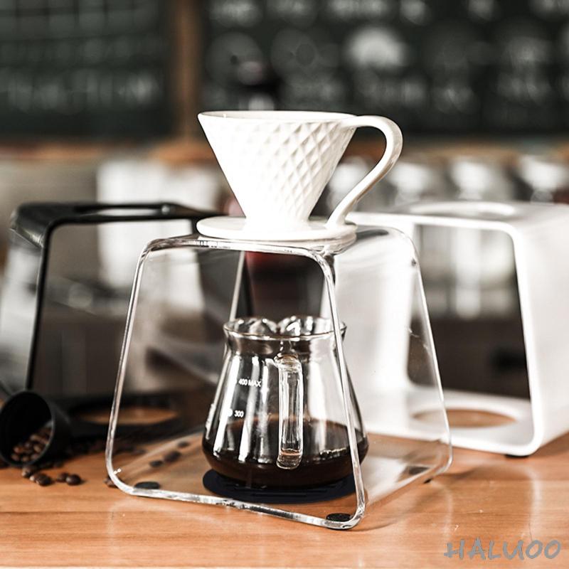 [Haluoo] Pour over Coffee Dripper Stand Holder Non Slip coffee Station ...