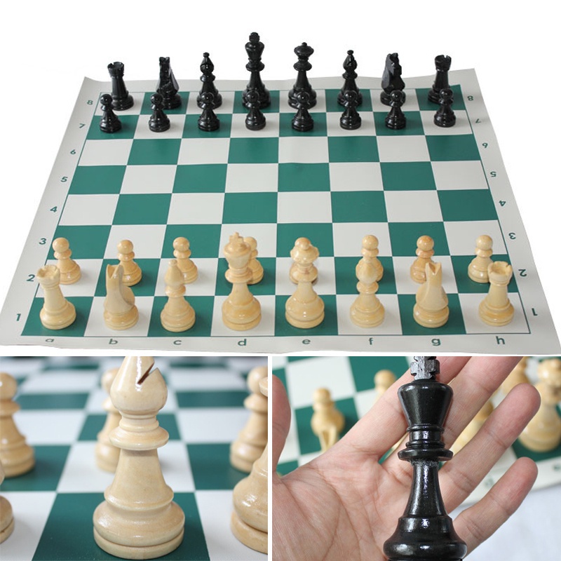 50x50cm Folding Chess Board Pieces Set Board Game Middle Ages Chess ...
