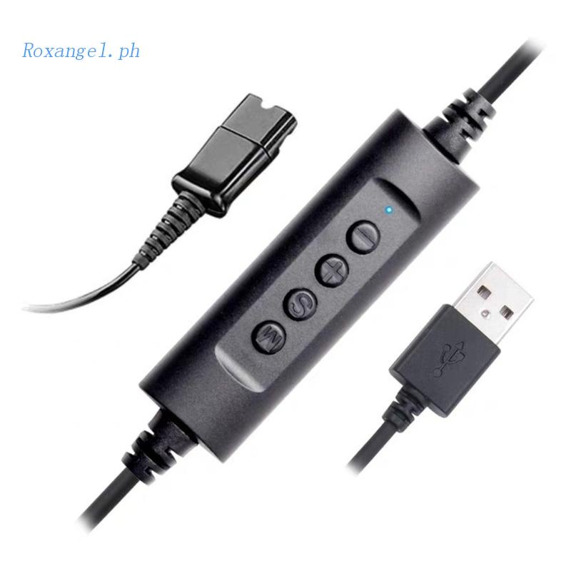 ROX Headset Quick Disconnect QD Cable to USB Plugs Adapter USB-QD ...