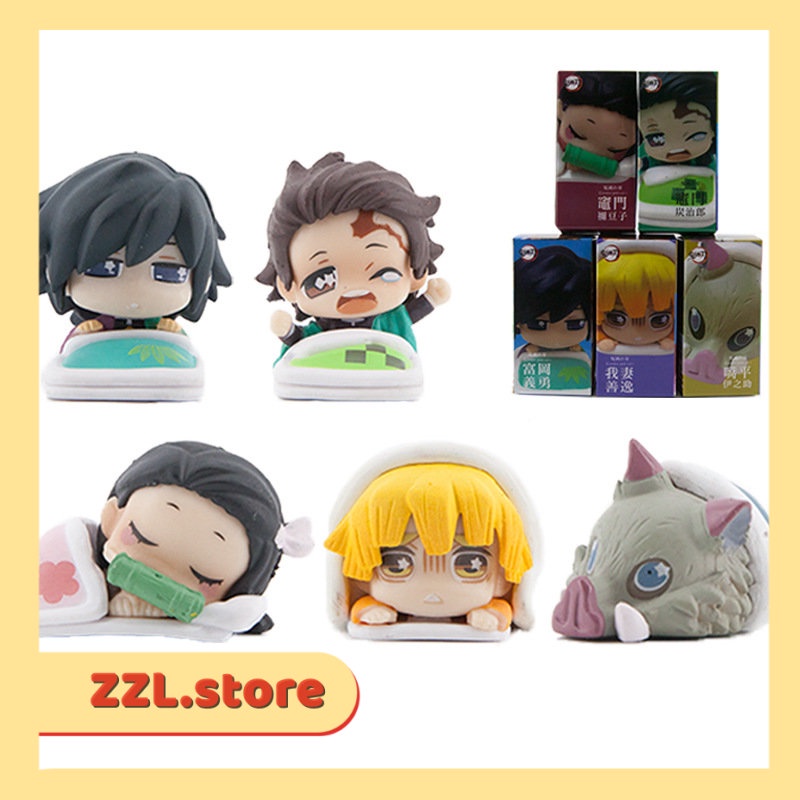 Demon Slayer Tanjirou Nezuko Zenitsu Inosuke Uzui Tengen Mini Action ...