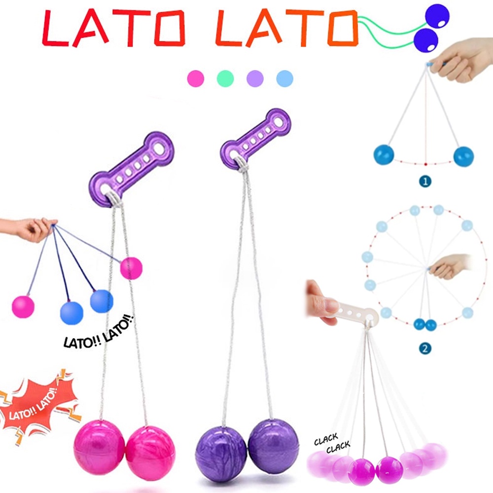 One Home Trending Game Lato Lato Clackers Ball Rope Toy Funny and ...