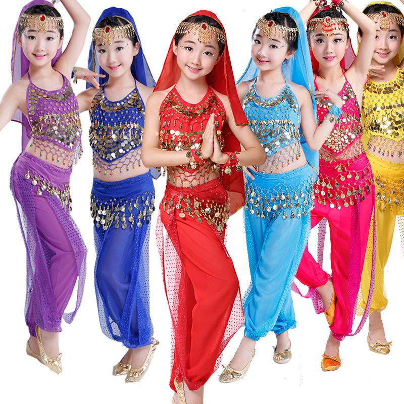 Children's Indian Dance Performance Costumes Belly Dance Xinjiang Dance ...