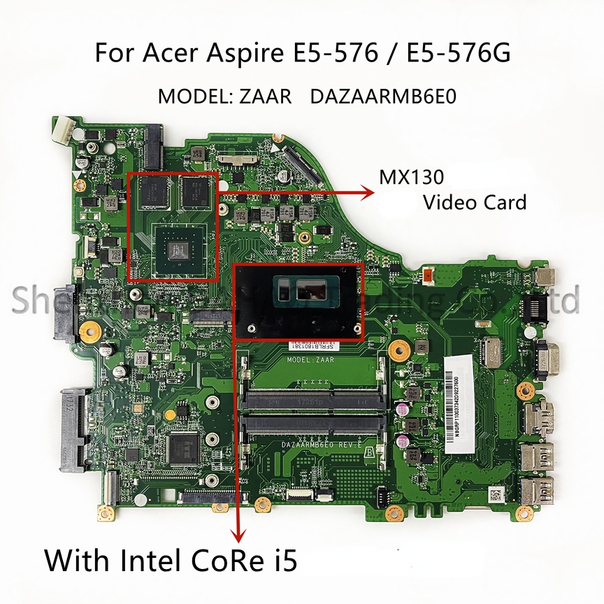 For Acer Aspire E5-576 E5-576G N16Q2 Laptop Motherboard with I5 8th CPU ...