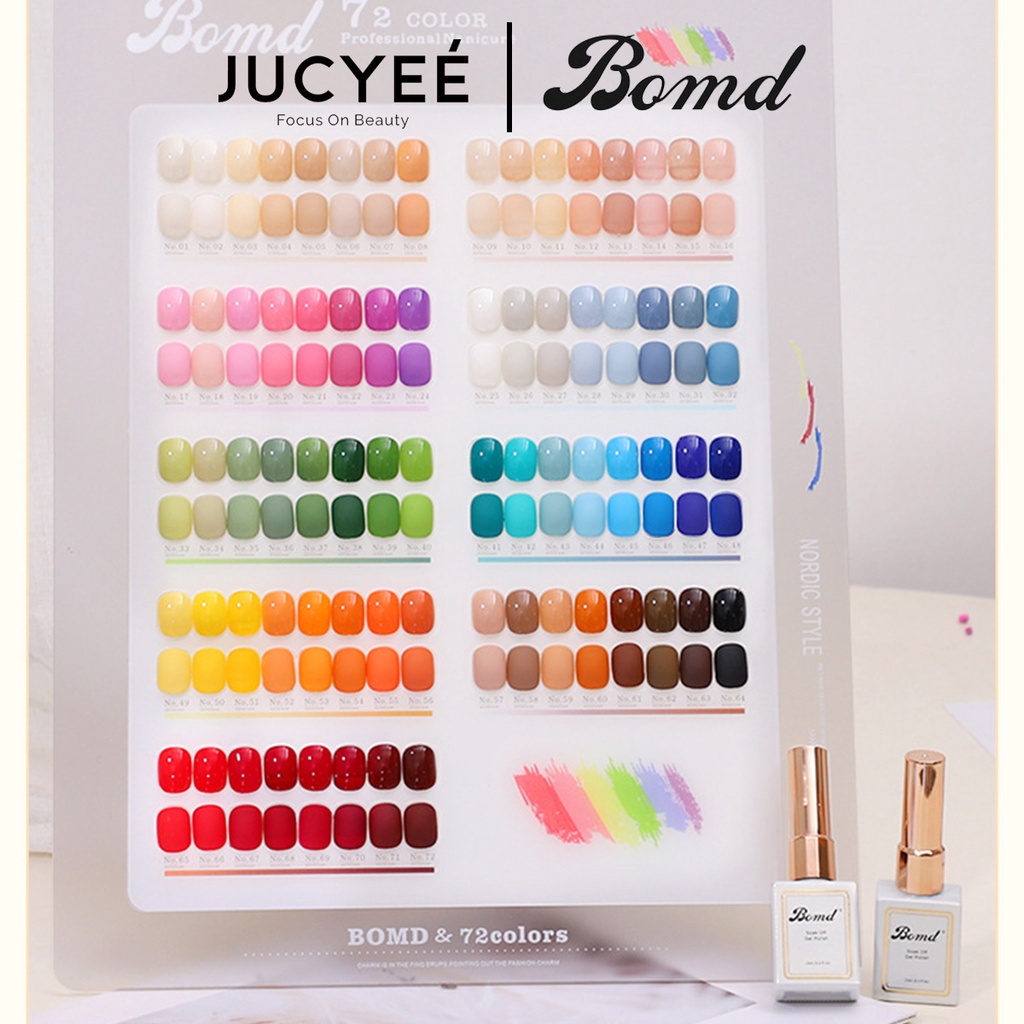 BOMD 8pcs Set Nail Gel Polish Kit Rainbow Color Gel Polish 15ml ...