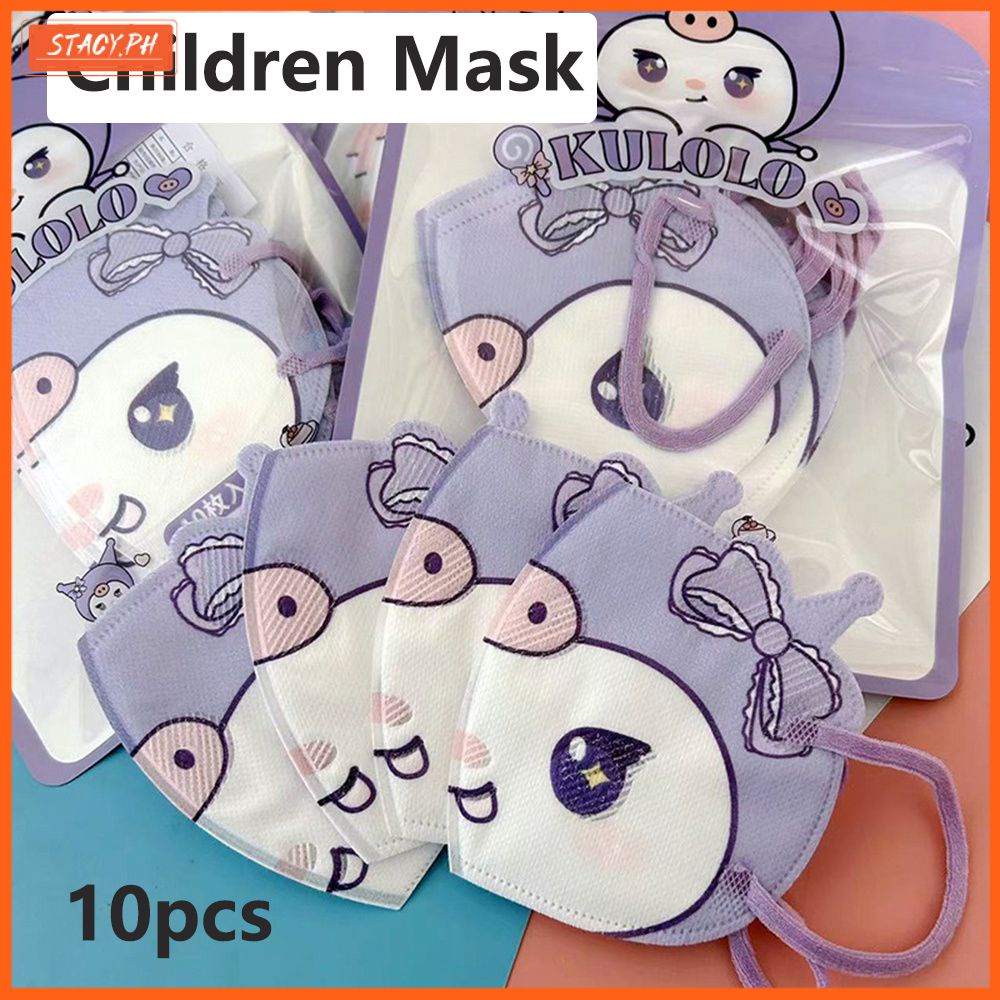 Children's Cartoon Mask 3D Stereo Face Mask Kulomi HelloKitty Cute ...