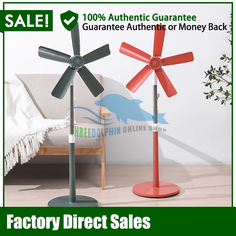 TH 5 Blade Stand Fan Portable Floor Fan Adjustable Electric Fan Cooling ...
