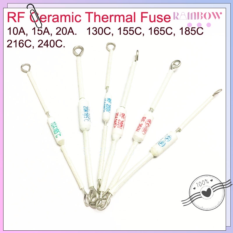 10Pcs/Set RF Ceramic Thermal Fuse 185C/10A 216C/20A Rice Cooker ...