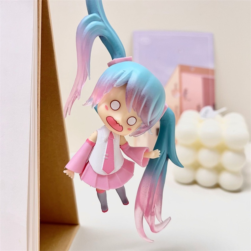 11cm Cute Hatsune Miku Keychain Action Figure For Girls Creative Bag ...