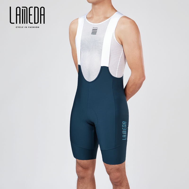 LAMEDA Summer Cycling Bib Shorts For Men Professional Competitive Suspenders High Elasticity ...