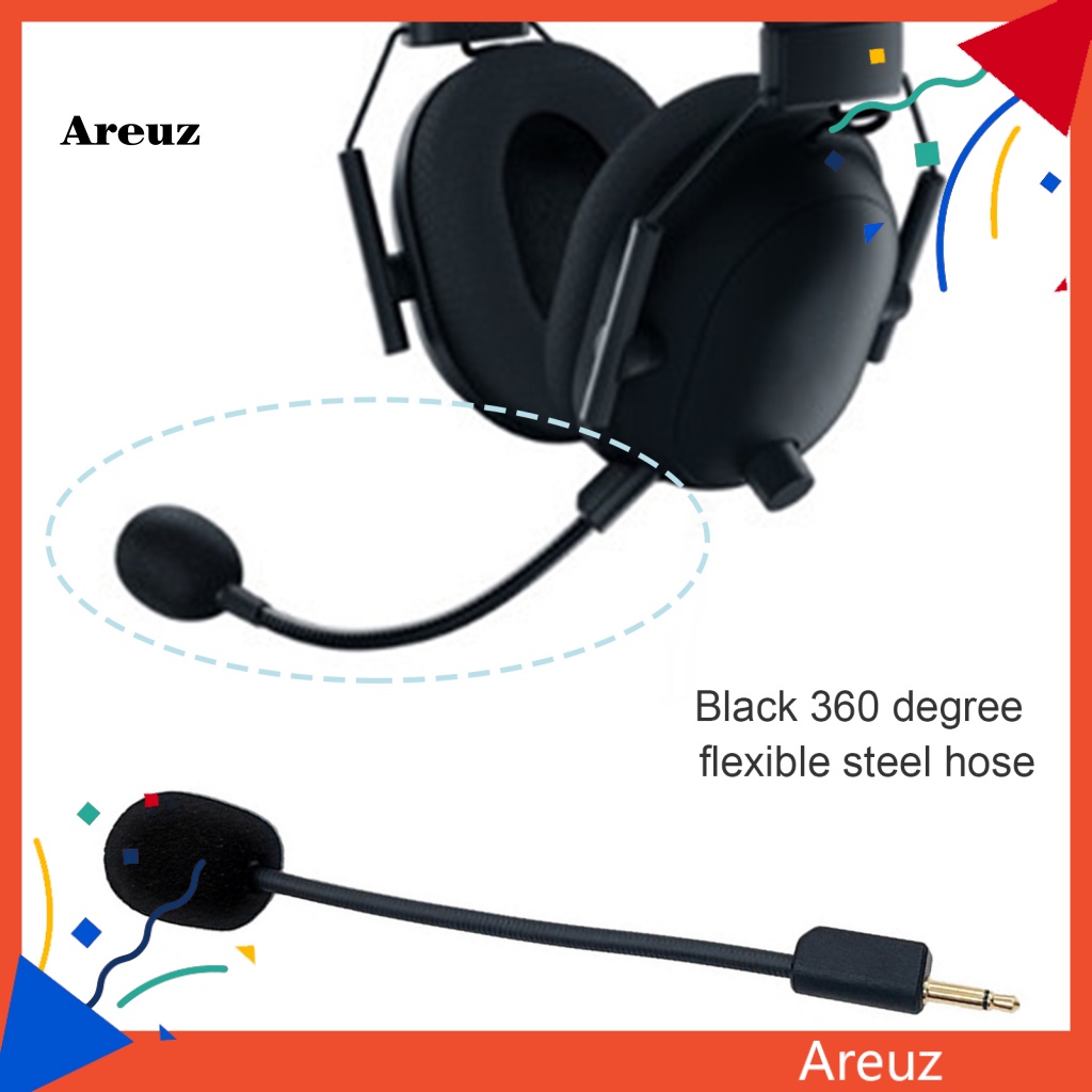 ARE Headset Microphone Replaceable Detachable Omnidirectional 35mm ...