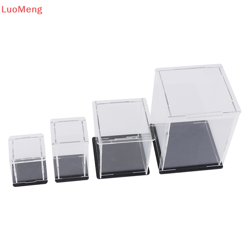 LuoMeng Acrylic Display Case Self-Assembly Clear Cube Box UV Dustproof ...