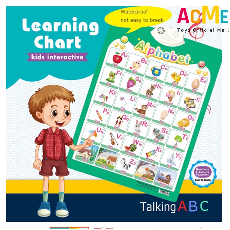 Interactive Electronic English Alphabet Wall Chart Talking Poster ...