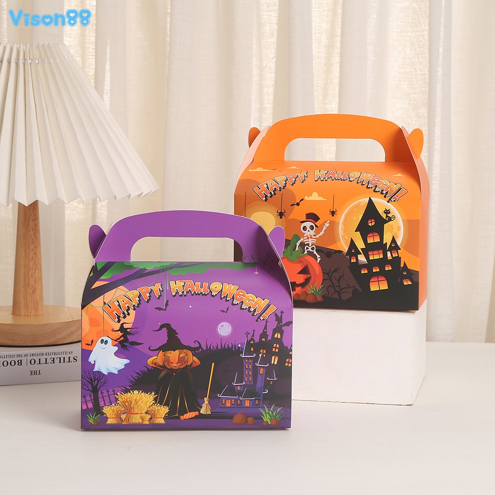 1PC Paper Candy Box Halloween Party Decor Kids Trick or Treat Cookie ...