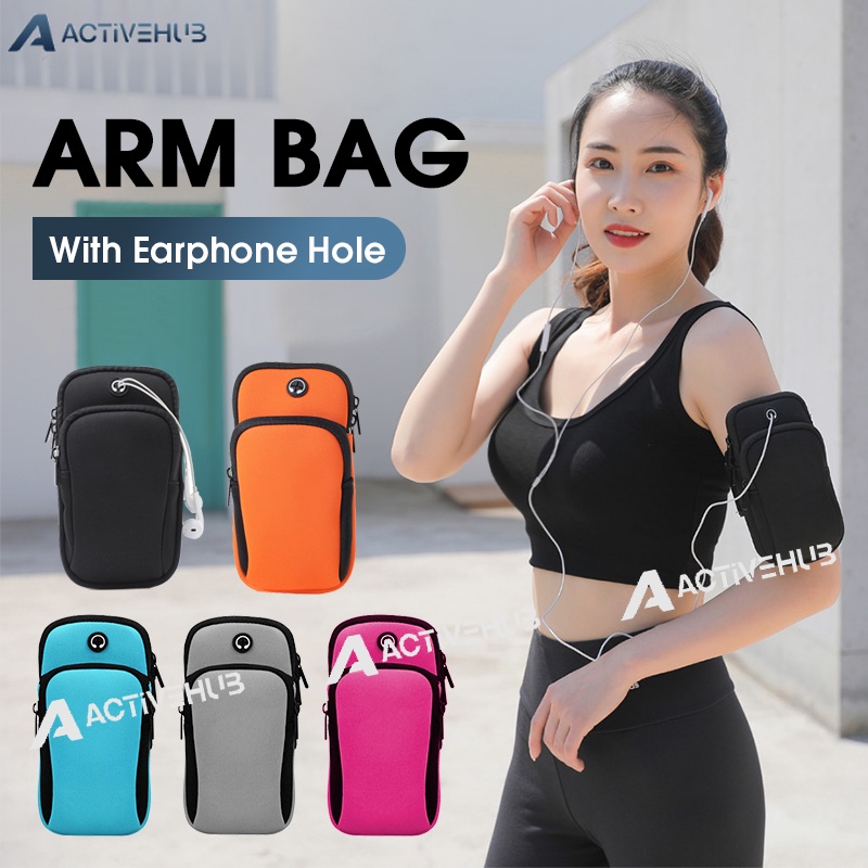 Sport Running Exercise Gym Arm Wrist Pouch Armband Phone bag | Shopee ...