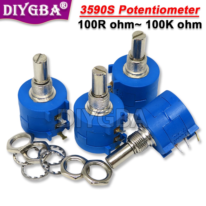 1PCS 3590S Precision Potentiometer 3590 103 102 203 502 503 Ohm ...