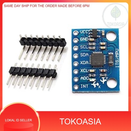 Gy-521 MPU6050 Accelerometer Gyroscope 6 DOF 6-axis Module 16bit AD Converter Data Output IIC ...
