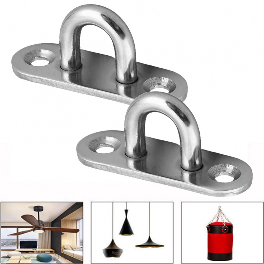 2PCS/Set Heavy Duty Stainless Steel Hook Mount Ceiling Fan Chandel ...