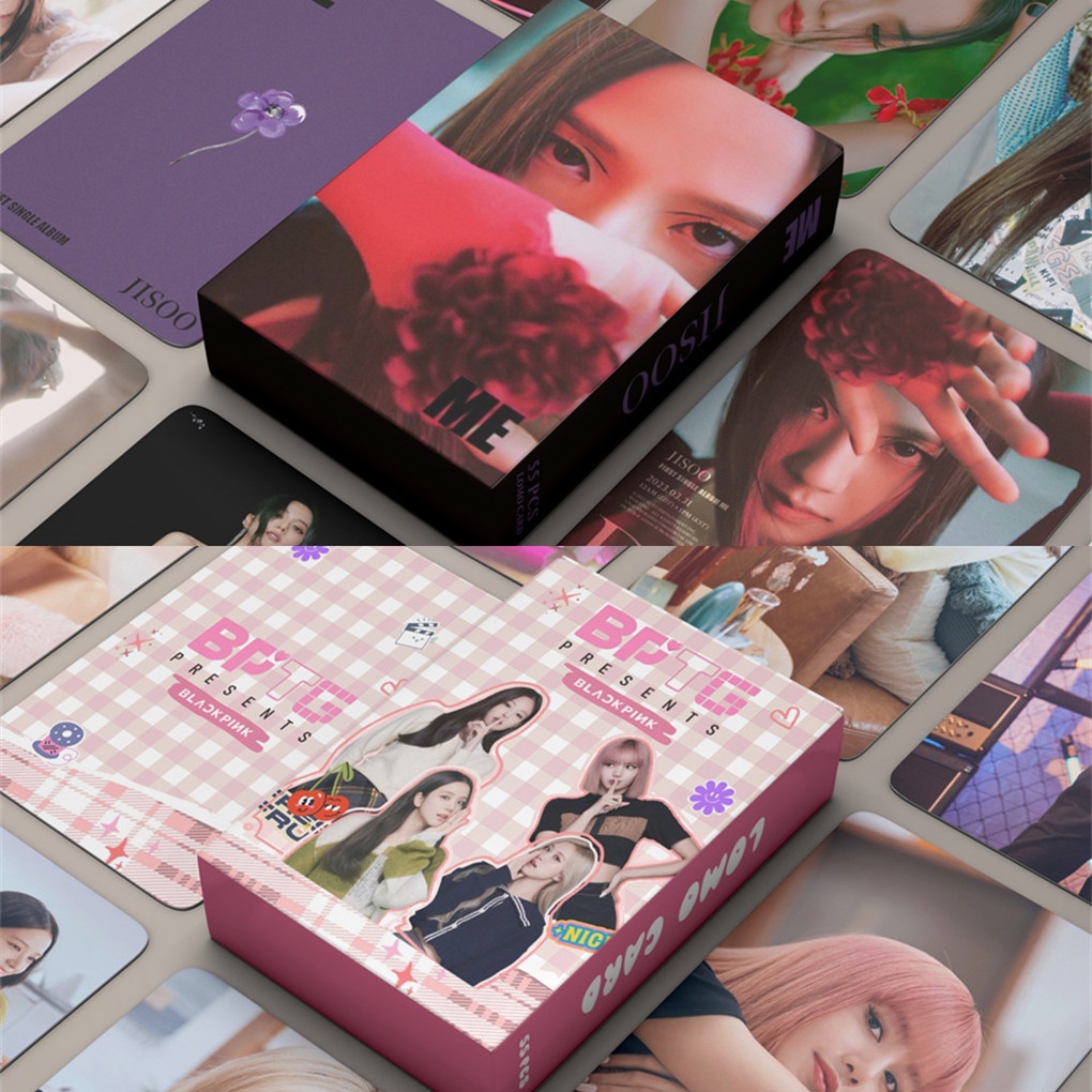 55pcs/box Kpop PINKBPTG Collaborative Games Lomo Card Photocard for ...