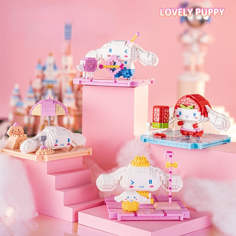 Sanrio Cinnamoroll Building Bricks Scene Cute Block Toys Eductional ...