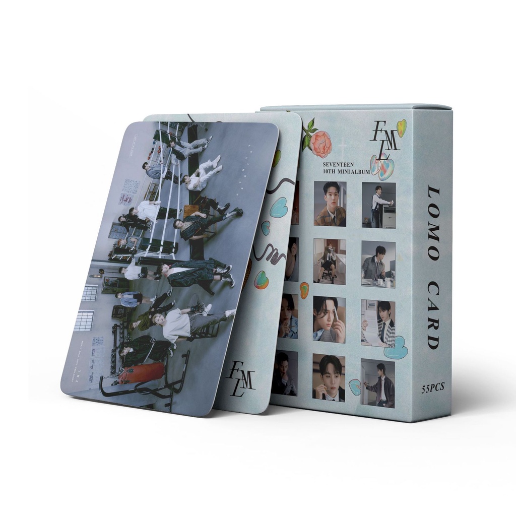 55pcs/box SEVENTEEN 10th Mini Album FML Photocards SUPER Lomo Cards ...