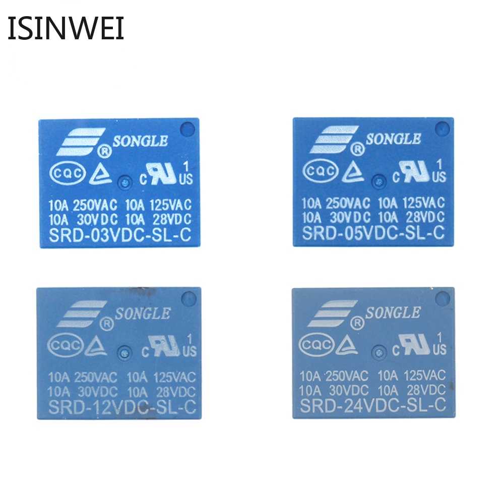 Relays SRD-03VDC-SL-C SRD-05VDC-SL-C SRD-12VDC-SL-C SRD-24VDC-SL-C 05V ...