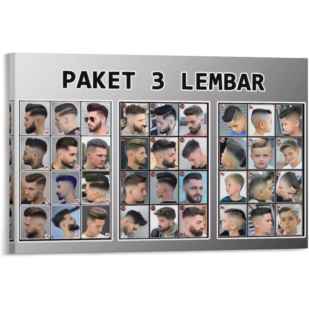 Barbershop Wall Decoration Barbershop Poster Man Hair Poster Salon ...